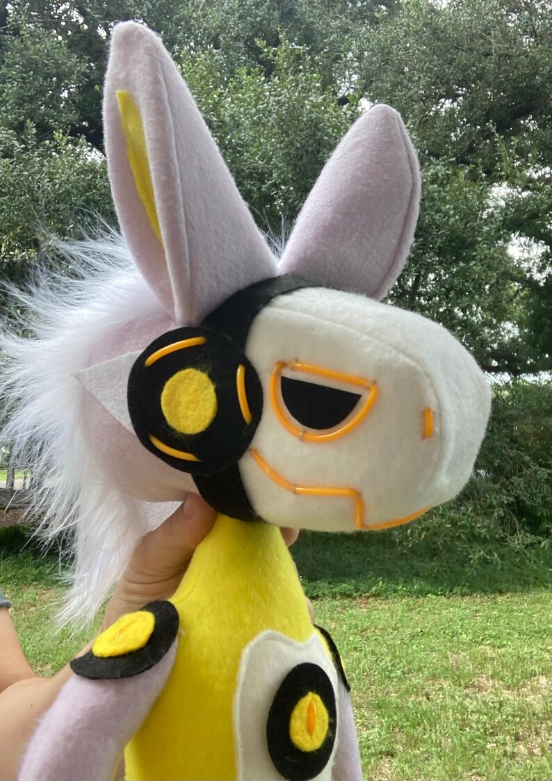Light up Protogen Plushie: Handmade Furry Art - Etsy