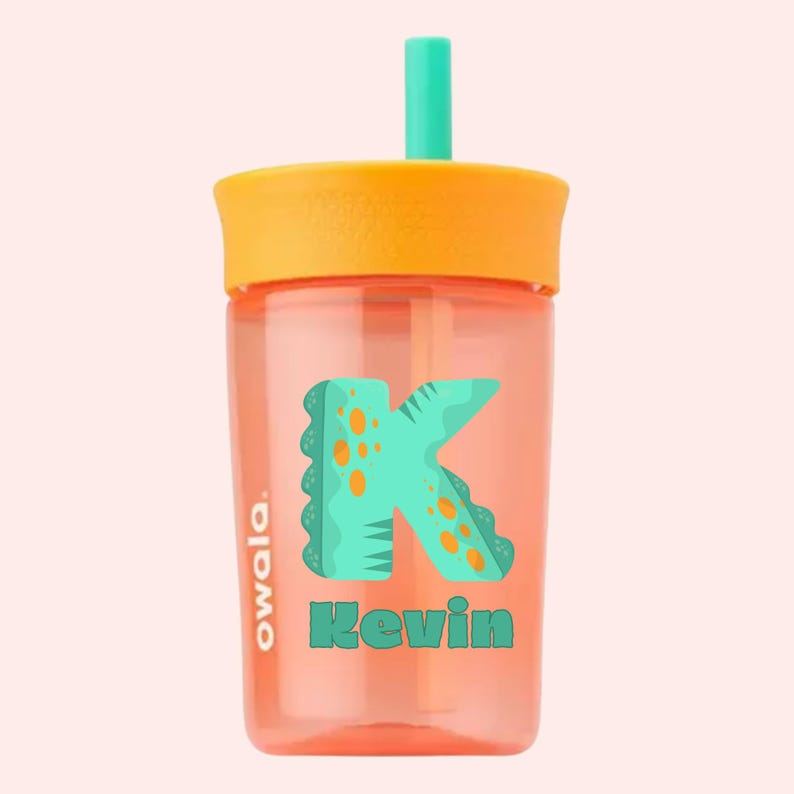 Personalized Owala Kids Plastic Tumbler 15oz Bpa-free Owala Toddler ...