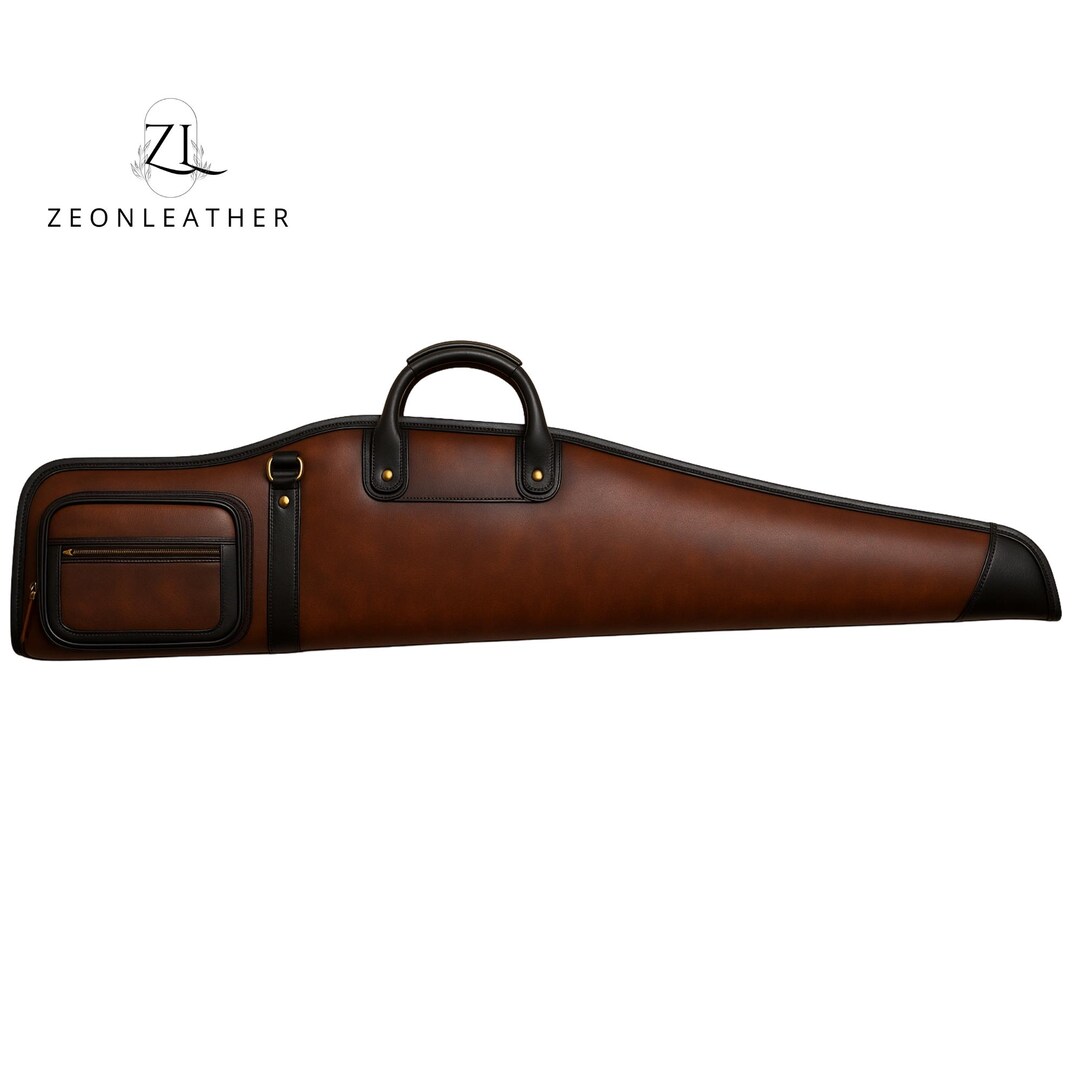 Premium Leather Rifle Bag–handmade Shotgun Case | Vintage Hunting Gear ...