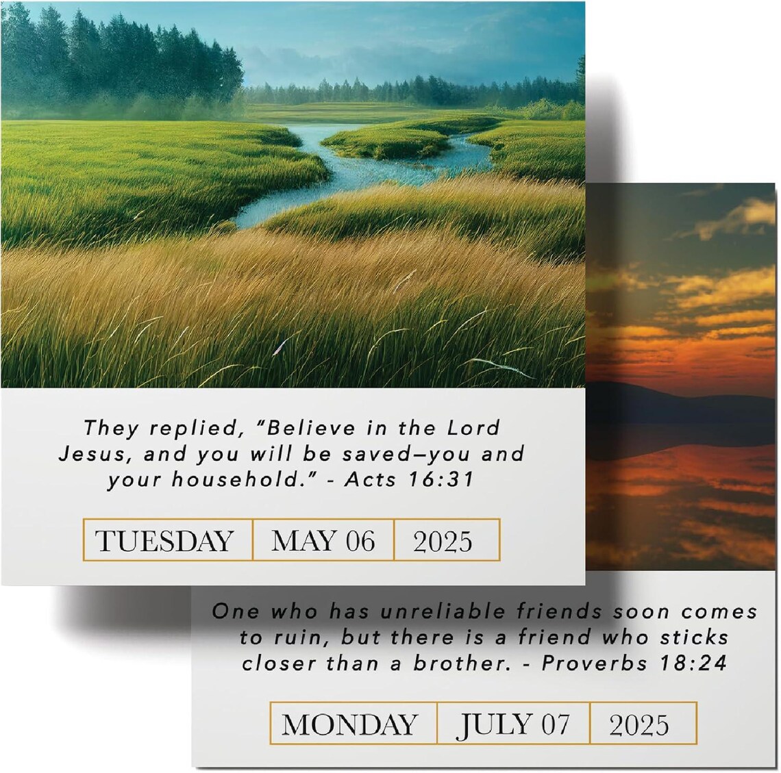 2025 Bible Verse Calendar A Bible Verse A Day Inspirational Religious ...