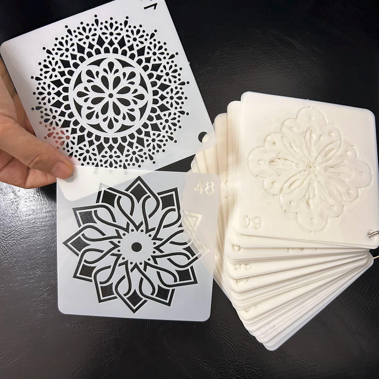 Mandala Stencils for Painting, 64PCS 4.7x4.7 Rangoli Stencils for ...