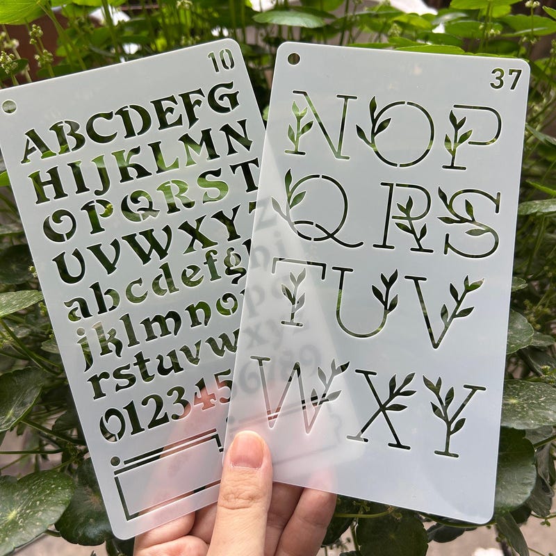 Stencil Letters Tiny - Etsy UK