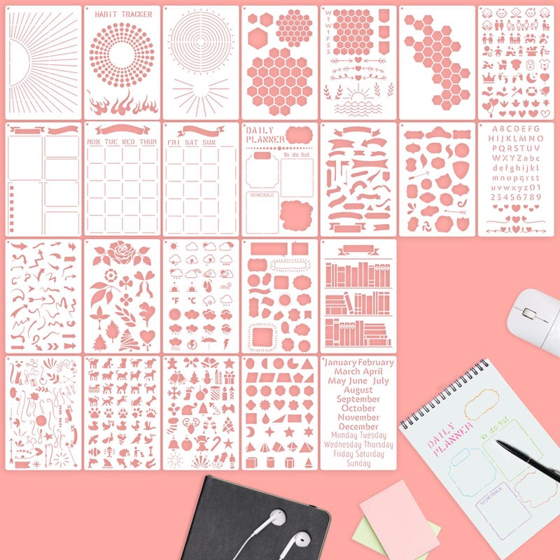 Bullet Journal Stencils - Etsy