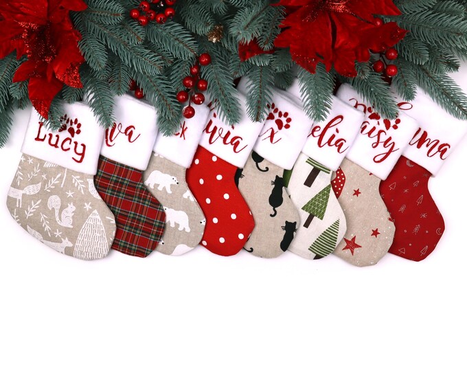 Personalized Christmas Stocking Ornament, Stocking Ornament Gift Holder ...