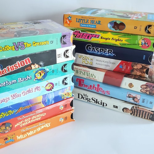 VHS Tapes 80s 90s Cartoons Retro Kids Shows Movies | Etsy