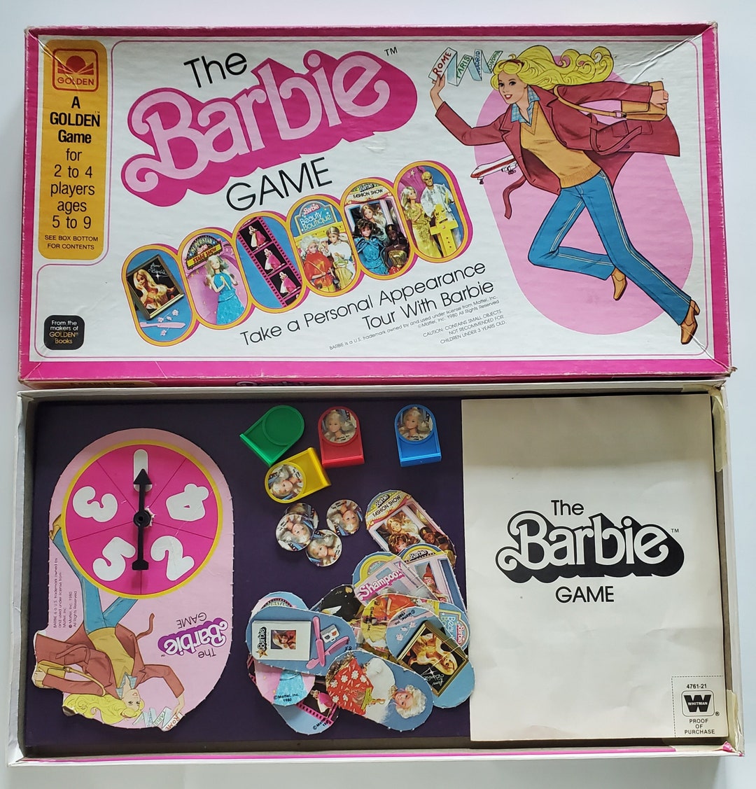 Vintage 80s BARBIE Board Game - the Barbie Game - Etsy