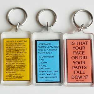 Vintage 1980s 90s Key Chains - Retro Backpack Zipper Pull, GUY Gift ...