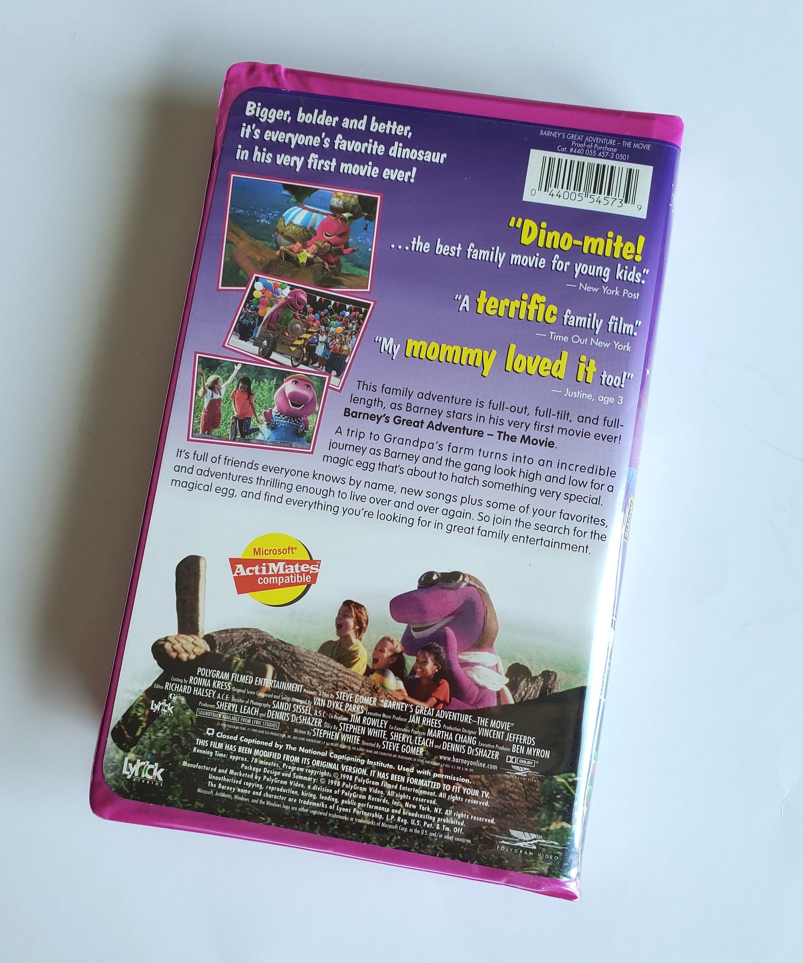 Barney's Very First Movie Barney Video VHS Barneys | Etsy