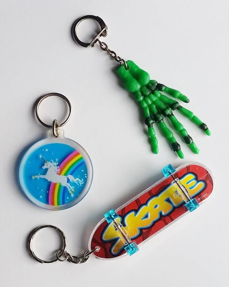 Vintage 1980s 90s Key Chains Retro Backpack Zipper Pull GUY - Etsy
