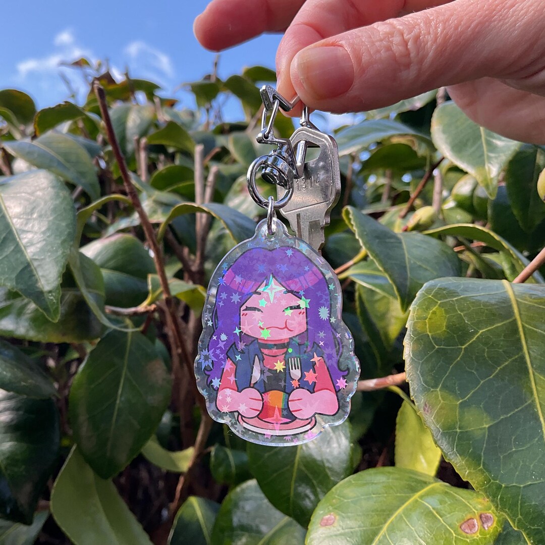 Stardew Valley | Abigail Eating Rocks | Keychain - Etsy