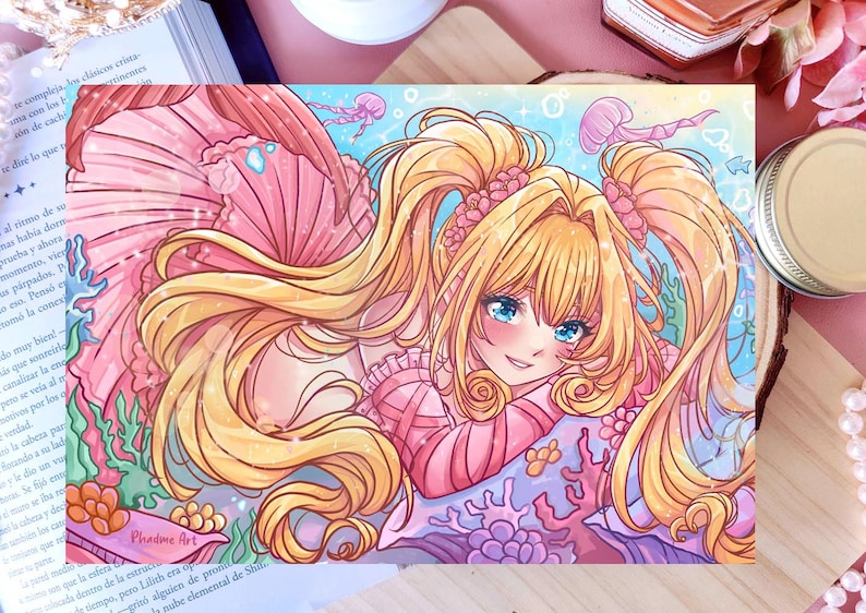 Print "the Mermaid" / Luchia / Anime De Sirenas / Fanart / Anime ...