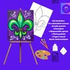 Mardi Gras Handprint Craft - Etsy