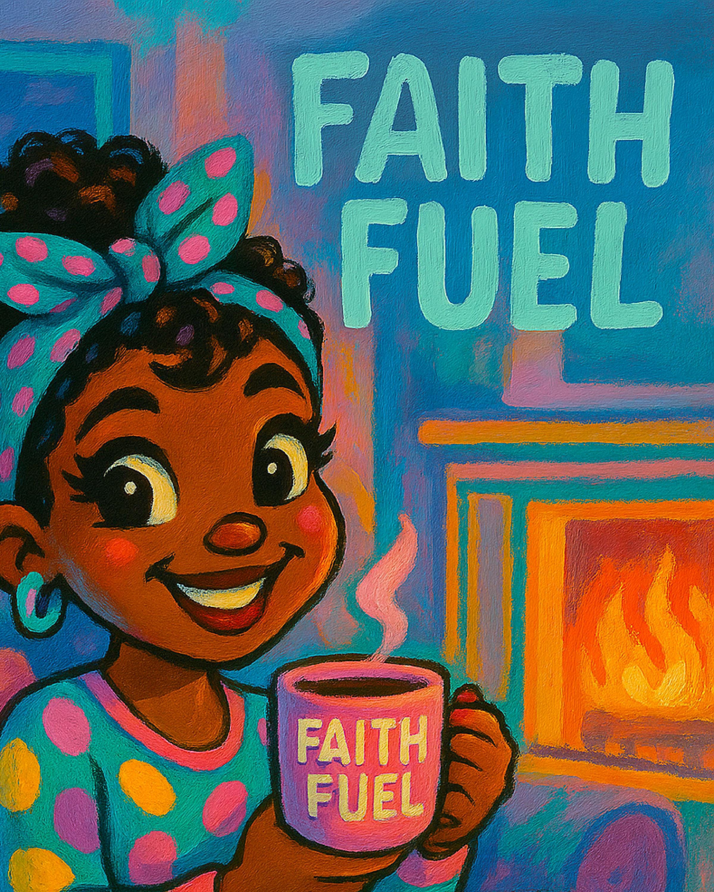 Fueled by Faith ! Paint Party DIY Kit, Christian Art, Inspirational ...