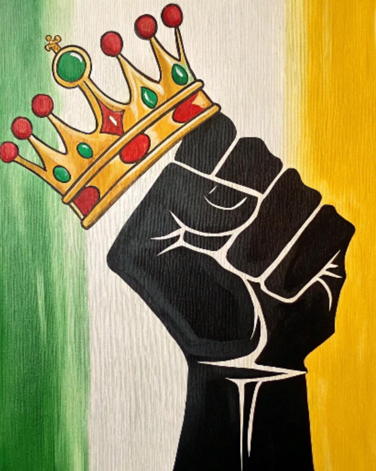 Black History Paint Party DIY Kit: Power & Unity Canvas Art - Etsy