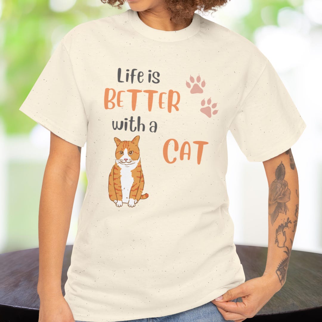 Orange Tabby Cat T-shirt: Funny Cat Lady Gift - Etsy