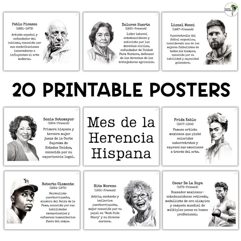 20 Hispanic Heritage Month Posters | Printable Bulletin Board ...