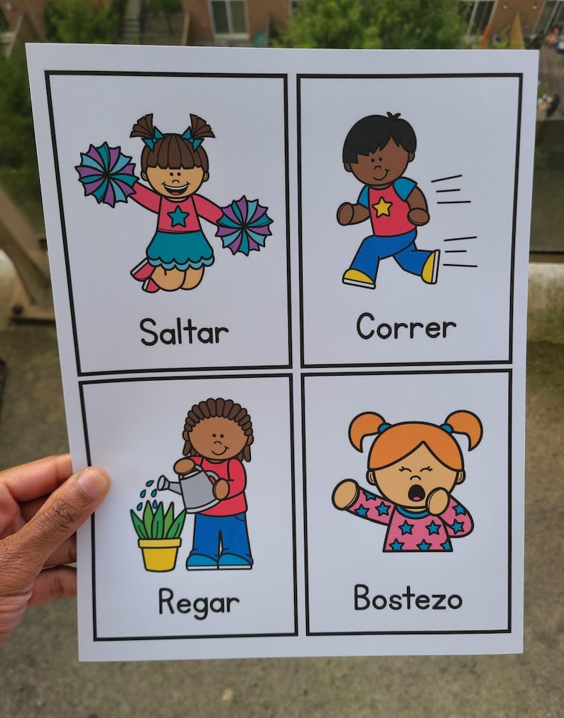 60 Spanish Verbs Flashcards | En Espanol | Language Flashcards ...