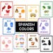 12 Spanish Colors Posters | English Spanish Printable | Watercolor ...