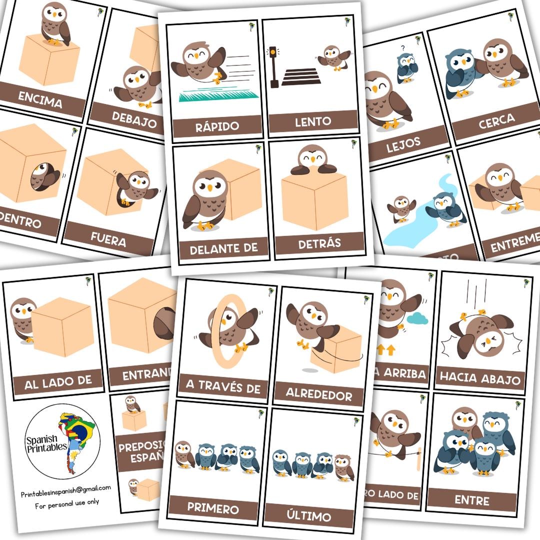 23 Prepositions in Spanish | Spanish Flashcards | ESL | Prepositions ...