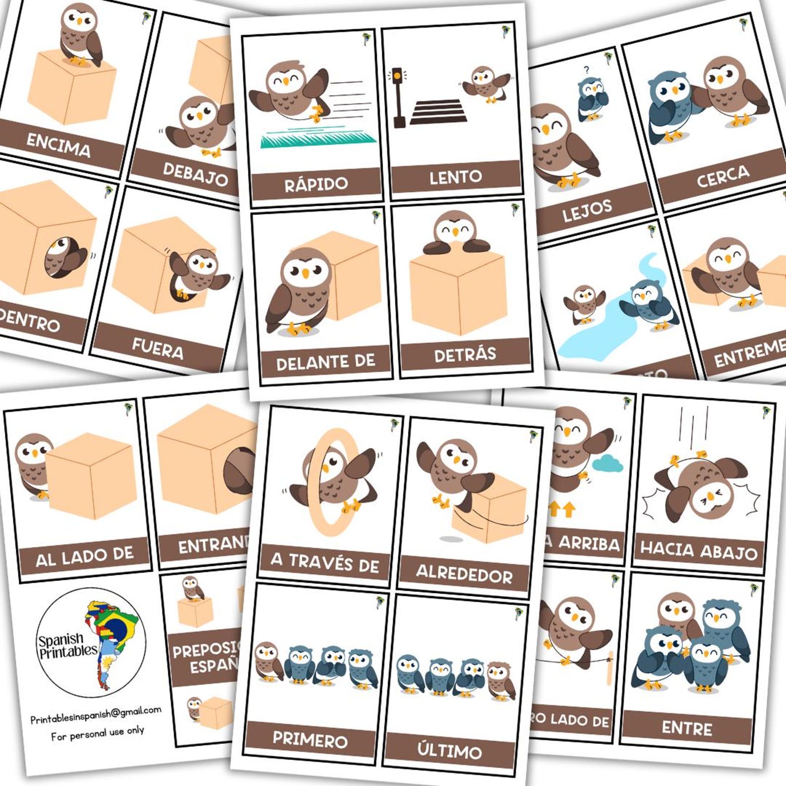 23 Prepositions in Spanish | Spanish Flashcards | ESL | Prepositions ...