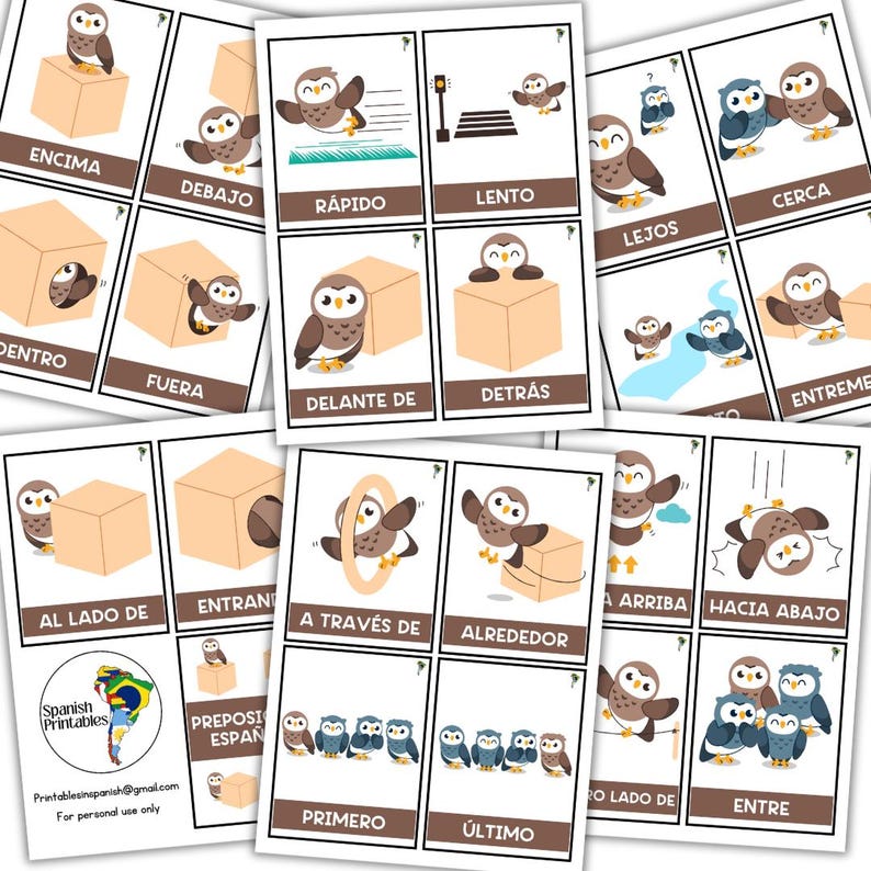 23 Prepositions in Spanish | Spanish Flashcards | ESL | Prepositions ...