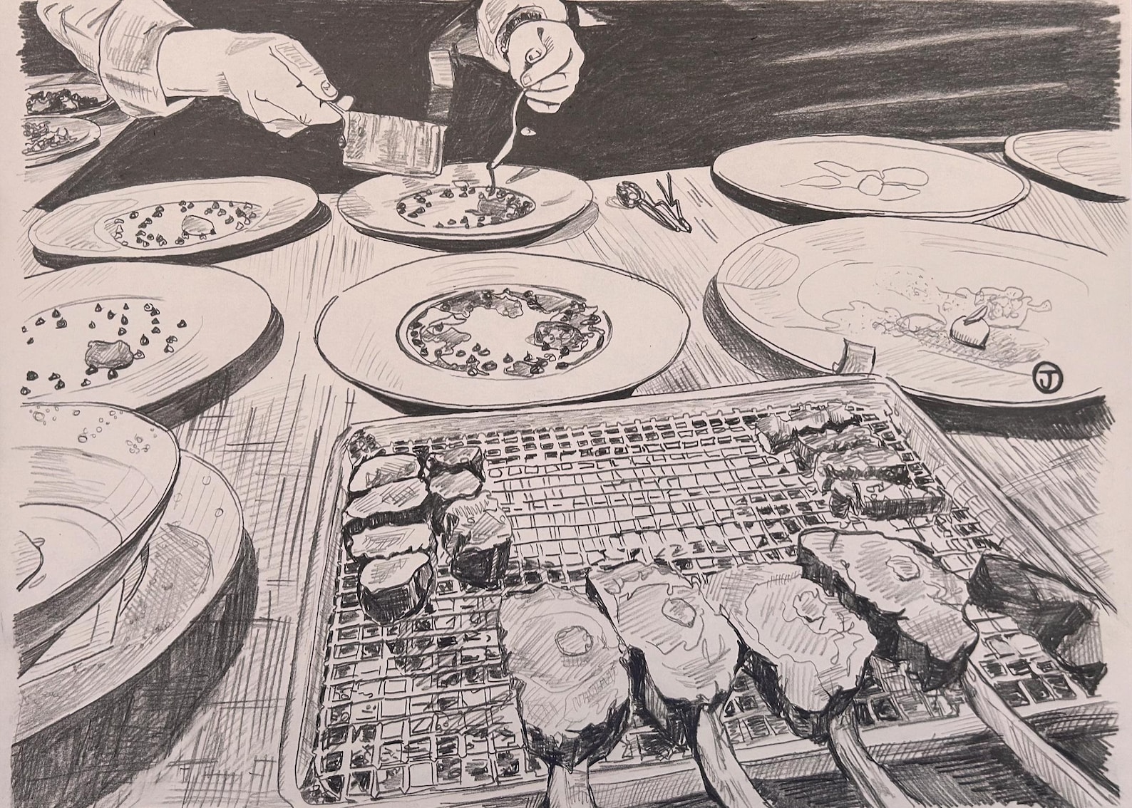 Custom Food Art Illustration - Hand-drawn Artwork for Personalized ...
