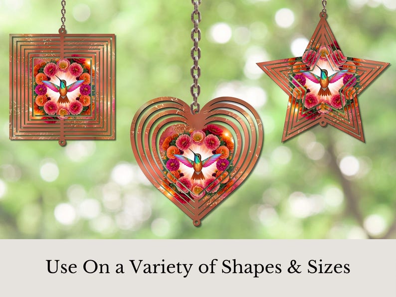 Hummingbird Wind Spinner Clipart PNG Digital Design Colorful ...