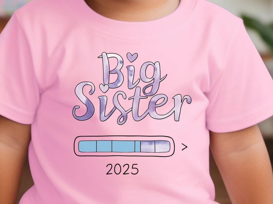 Pronto serás la hermana mayor 2025 PNG, diseño de camiseta de acuarela ...