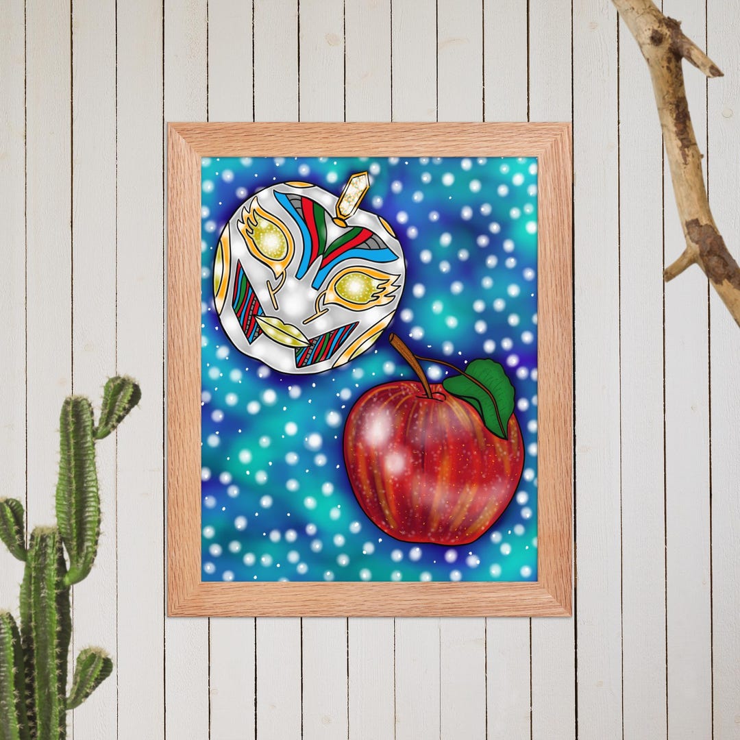 Cyborg Apple Digital Download 8X10 Funny Robot Apple Art Print ...