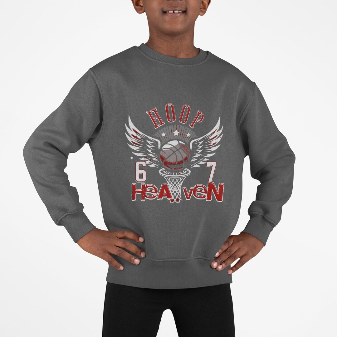 Youth Basketball Sweatshirt, Hoop Heaven 67 Design - Etsy