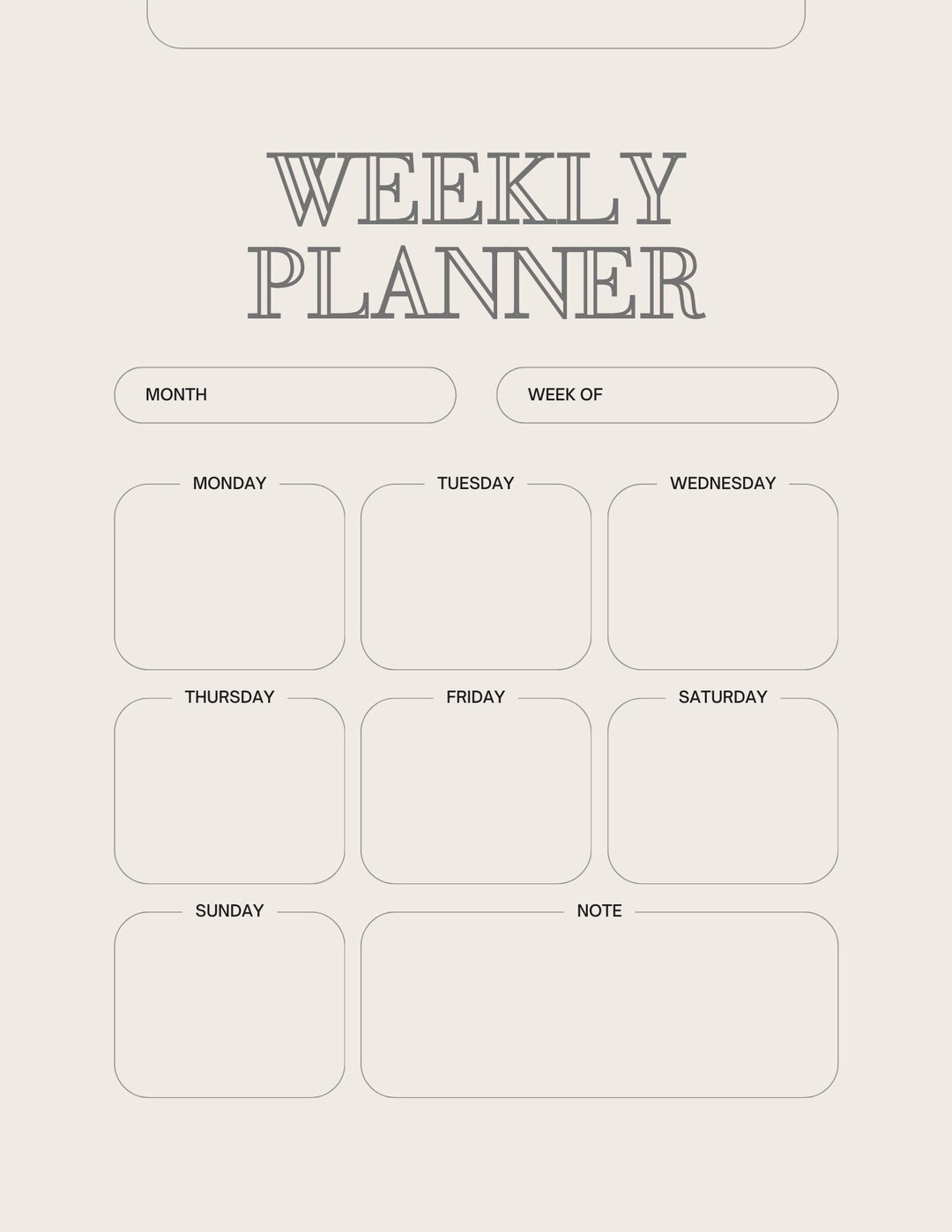 Daily to Do List Printable, Productivity Planner, Weekly Planner ...