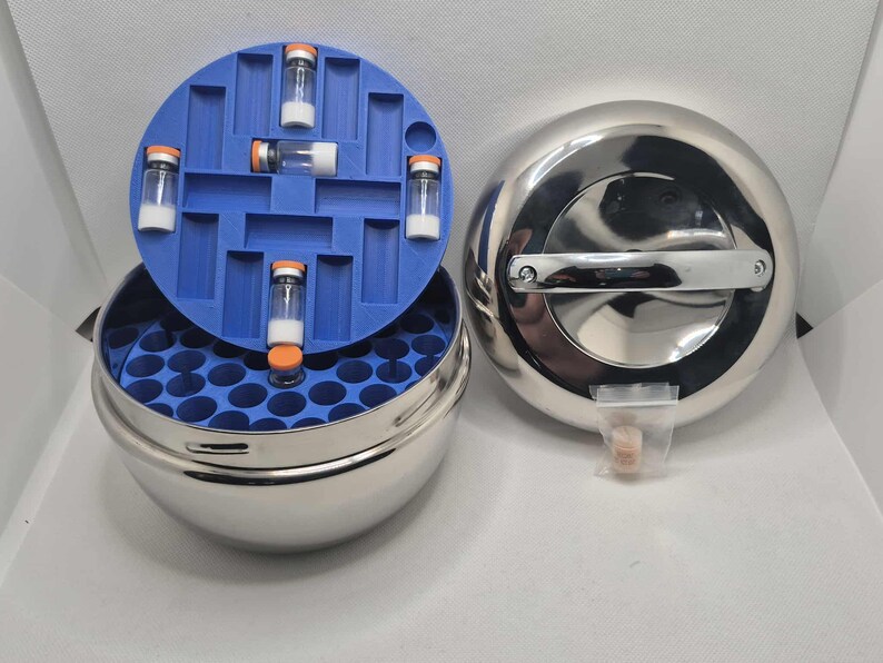 70 Vial 3ml Pep Holders "big Apple" Stainless Steel Peptide Vial ...