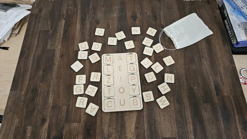 CVC Word-building Board | Wooden Montessori Educational Spelling ...