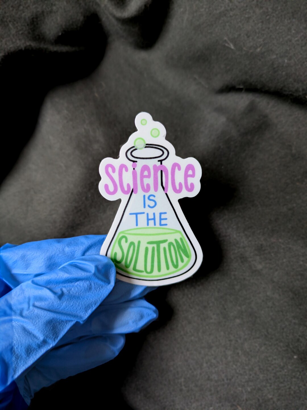 Science is the Solution - Waterproof Matte Vinyl Science Sticker for ...