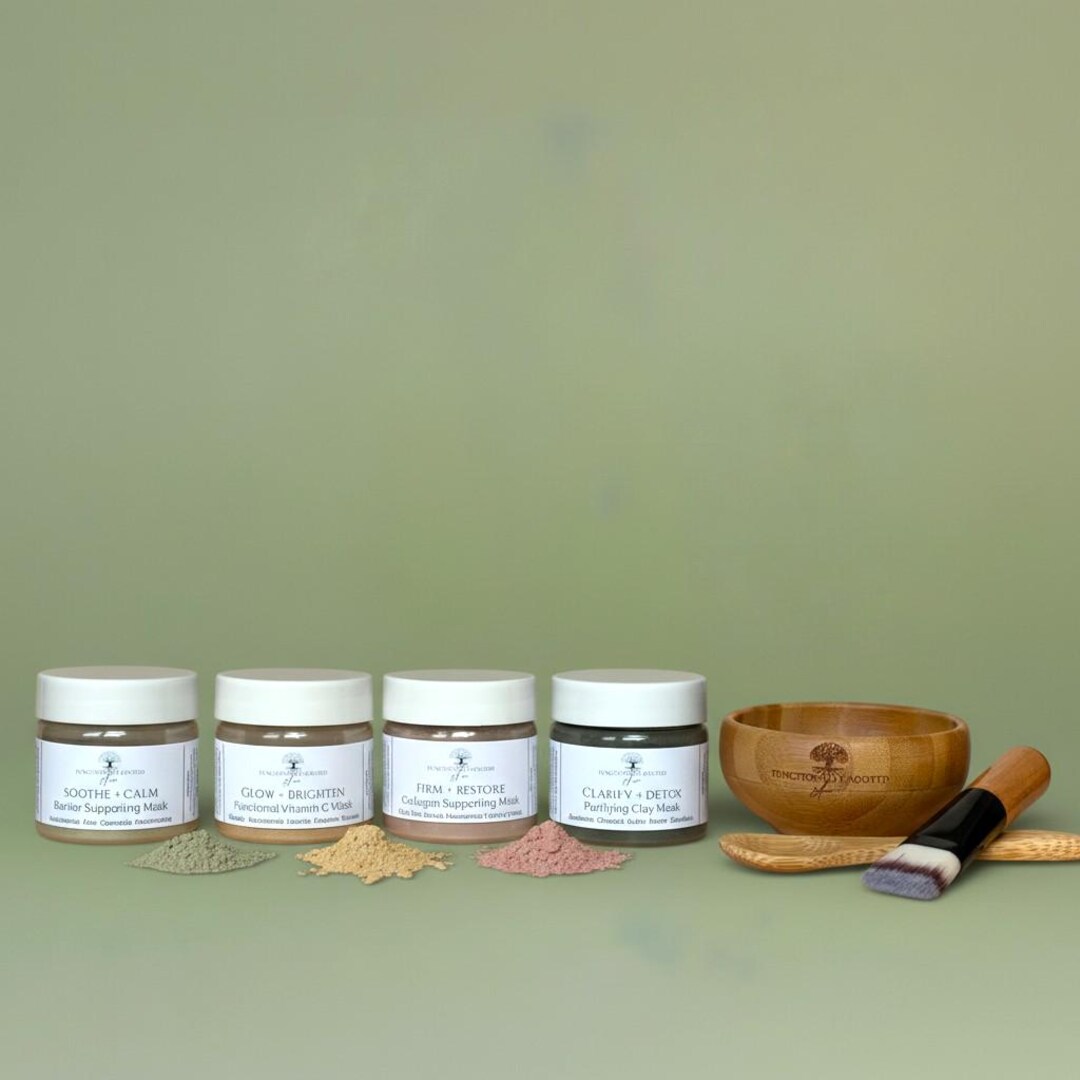 Clay Mask + Bamboo Mixing Set Bundle • Holistic Natural Skincare - Etsy