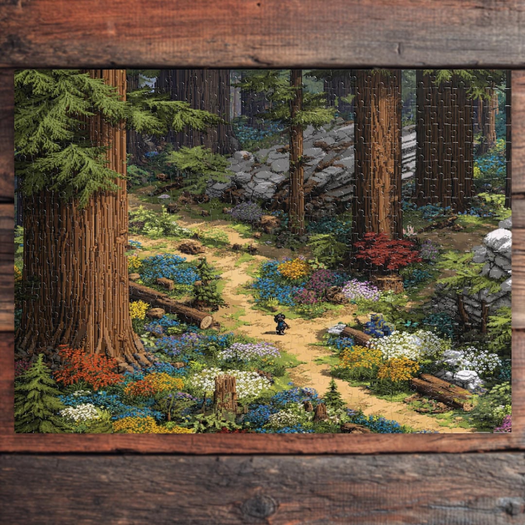 Redwood Forest Overworld Jigsaw Puzzle - Challenging Isometric Puzzles ...