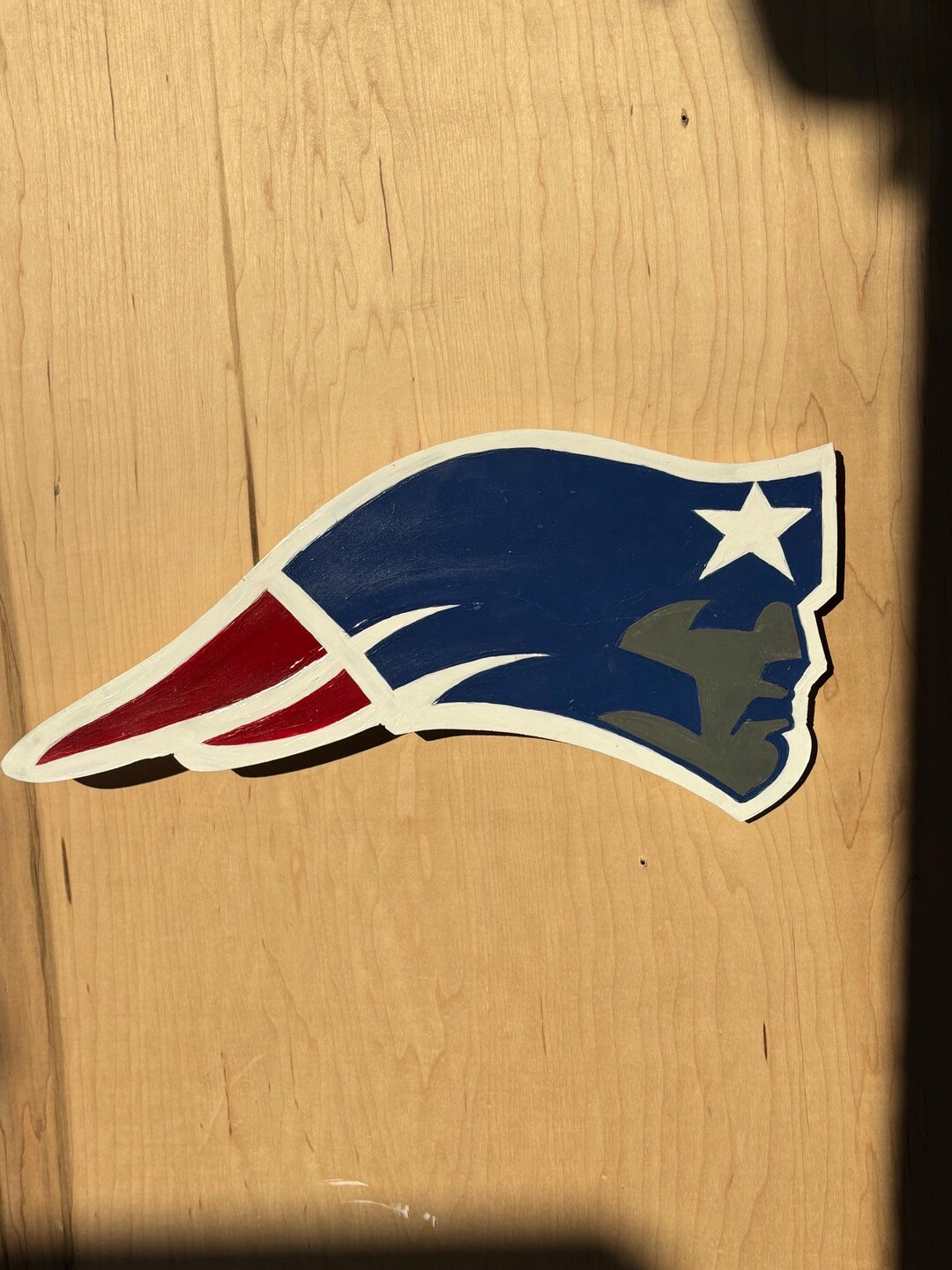 Wooden Logos Patriots Any Team Wooden Desk Art Shelf Art Wall Art Sign ...