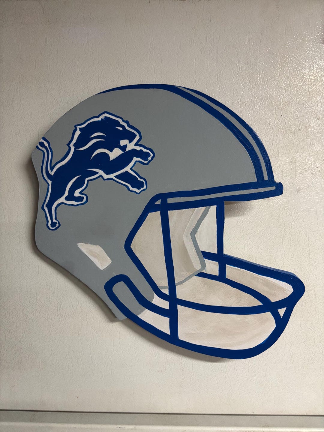 Wooden Lions Football Helmet - Football Helmet Cutout- Wood Helmet ...