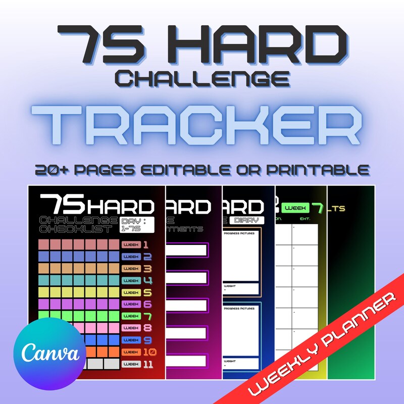 75 Hard Printable - Etsy