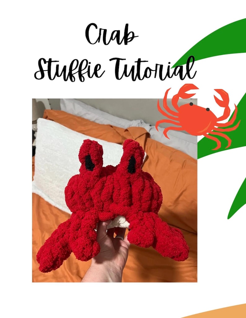 Crab Chunky Knit Pattern / Tutorial - Etsy