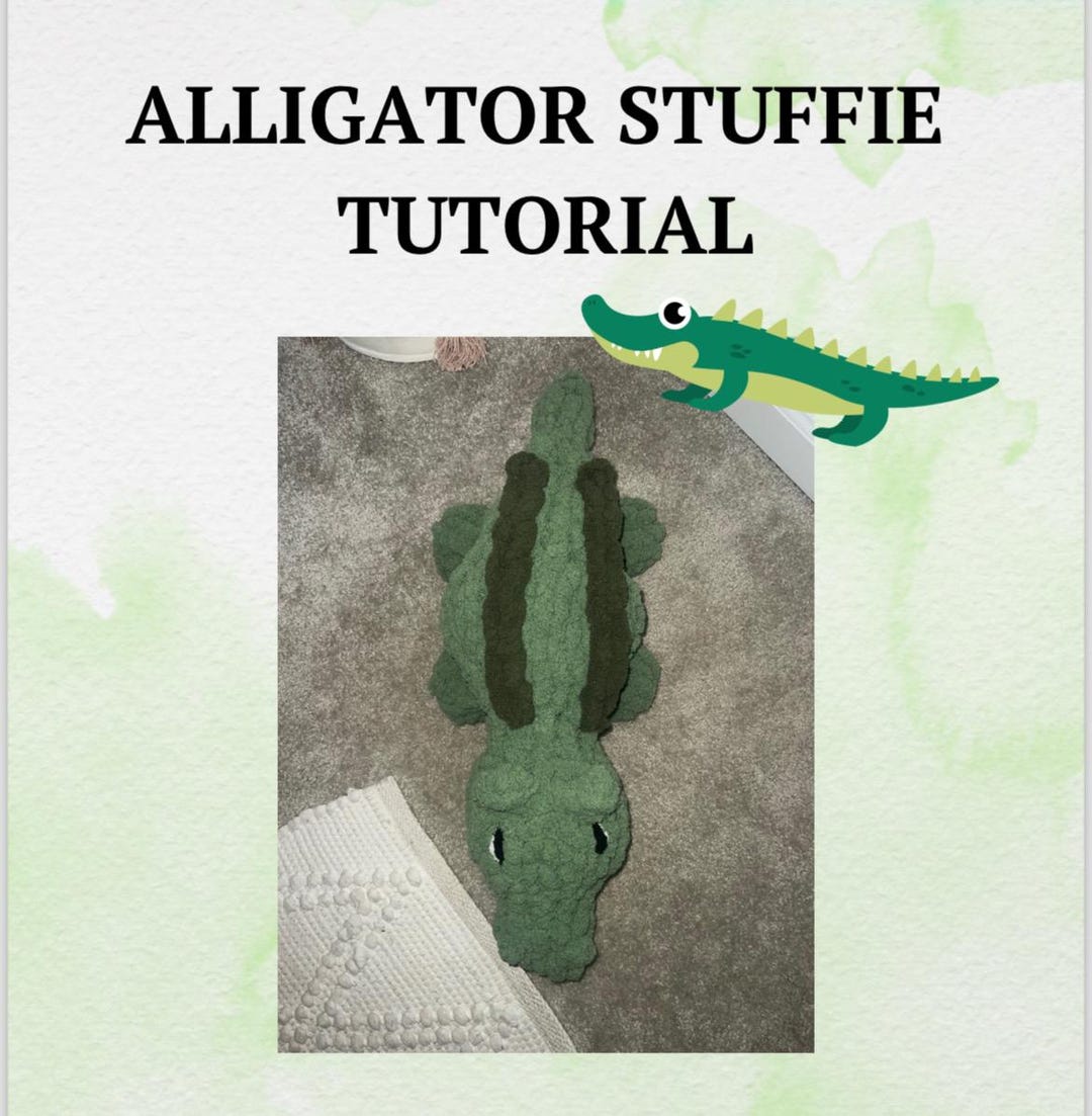 Alligator Chunky Knit Pattern / Tutorial - Etsy