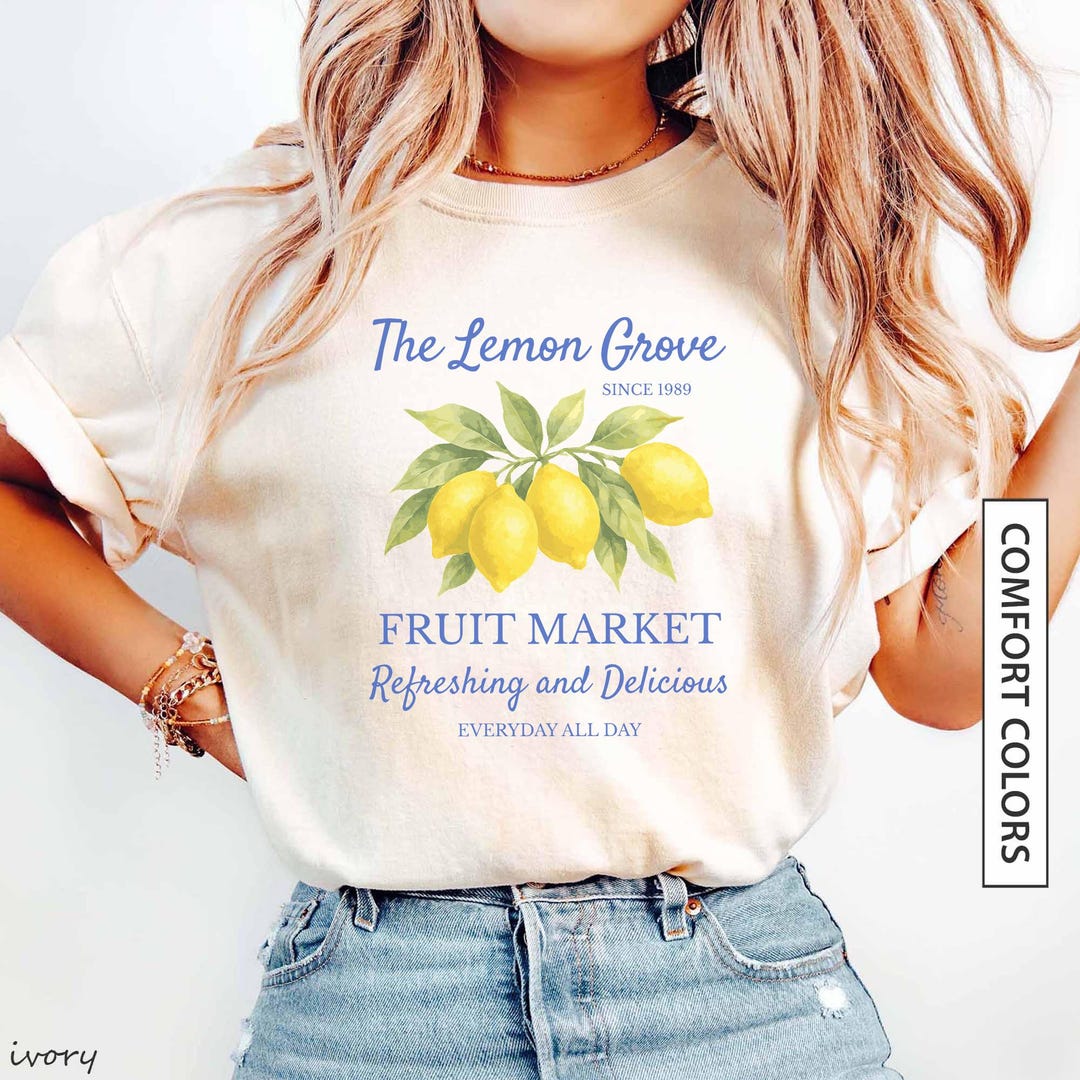 Vintage Lemon Shirt Gift for Lemon Lover Americana Fruit Shirt Lemon ...