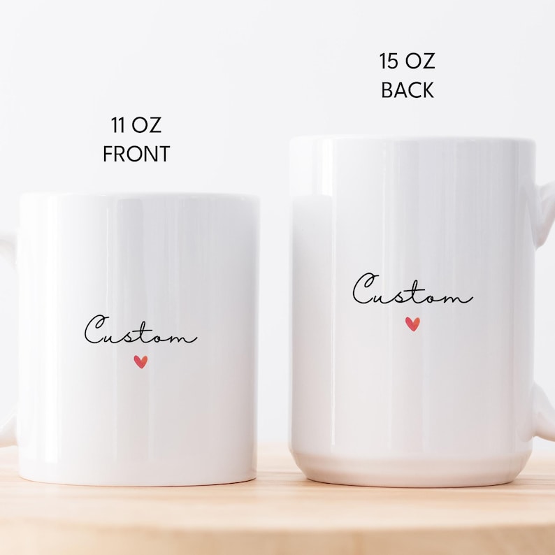 Custom Text Coffee Mug Gift Personalized Text Mug With Your Words ...