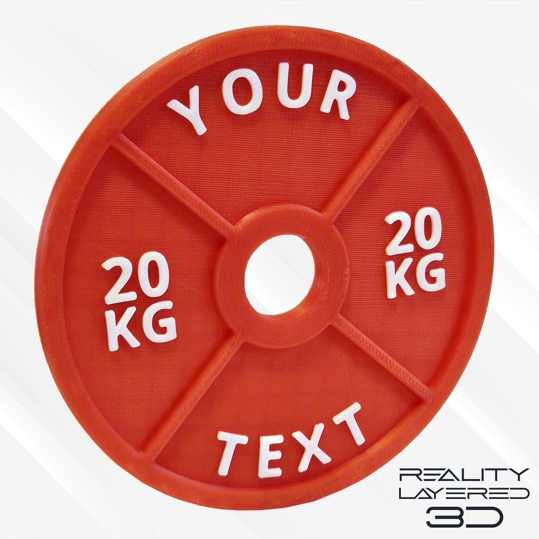 Red Gym Weight Plate Coaster - Customizable - Etsy