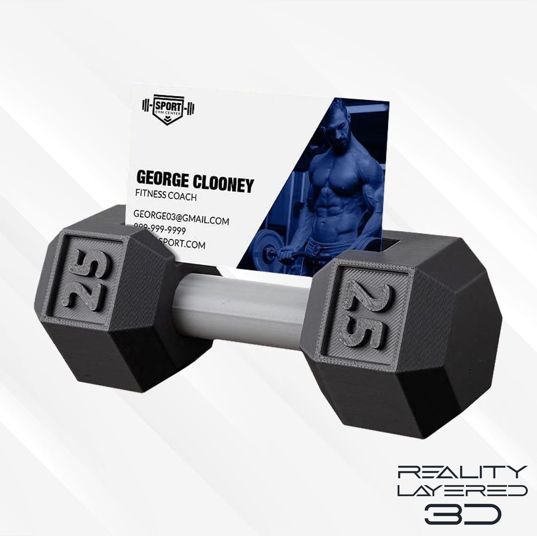 Dumbbell Business Card Holder – Gym Decor for Fitness Enthusiasts - Etsy