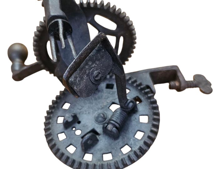 Antique Cast Iron Apple Peeler Hudson Parer Co Leominster Working ...