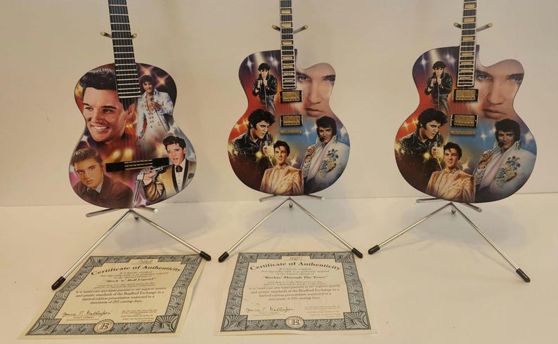 Bradford Exchange Elvis Presley Mini Guitars Sold Separately - Etsy