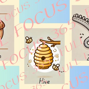 Unique ABC Flashcards for Kids | Printable Alphabet Learning Cards for ...