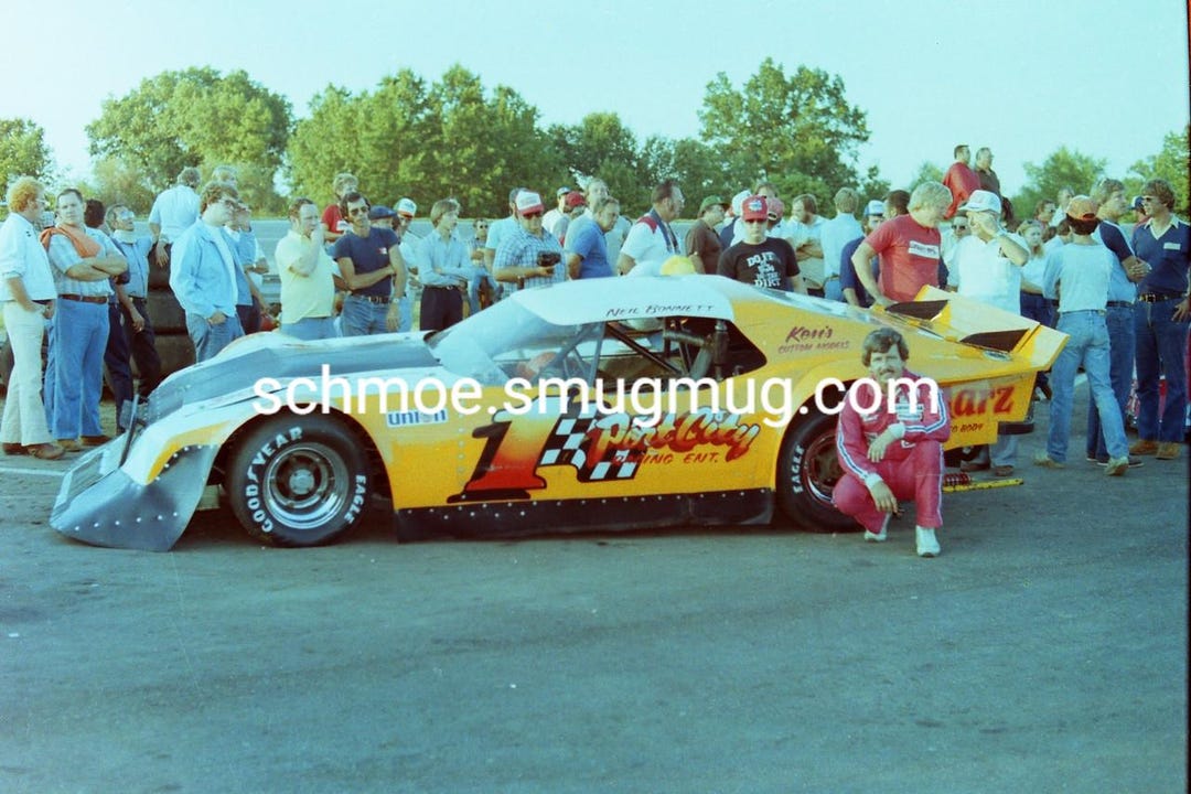 NEIL BONNETT 8x10, 1982 - Kalamazoo Speedway, Outlaw Late Model; #926-7 ...