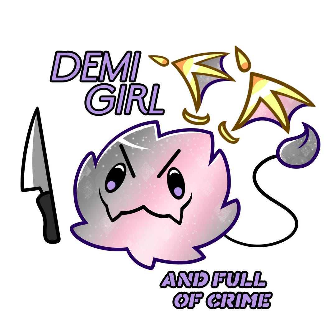 Pride Beep Demigirl Sparkle Sticker - Etsy